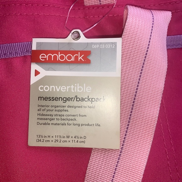 Embark | Accessories | Embark Girls Backpack Messenger Bag Convertible ...